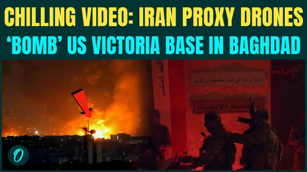 Iran proxy ‘strikes’ US Victoria base in Baghdad | Drops chilling drone ...