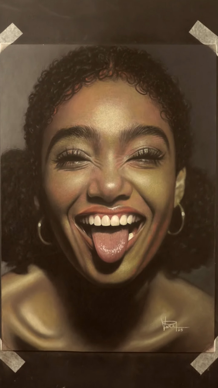 How to draw a cheerful exotic girl: vibrant sketch & portrait techniques