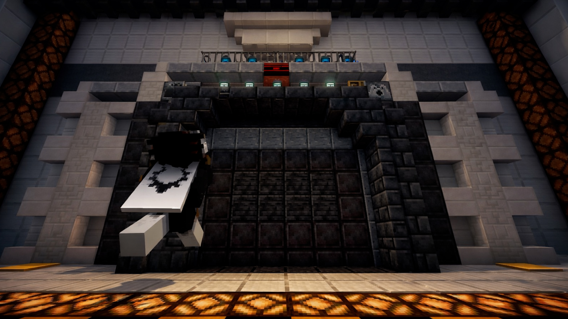 How to escape a Minecraft explosive bunker?