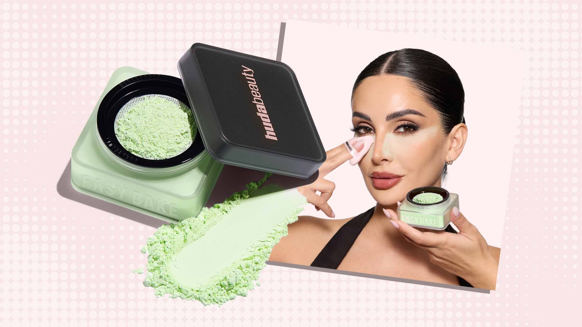 I tested the new green Huda Beauty loose powder – is it a fave or a flop?