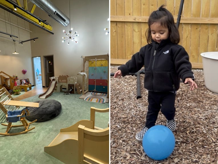 I work at a coworking space that has an on-site preschool. It's ...
