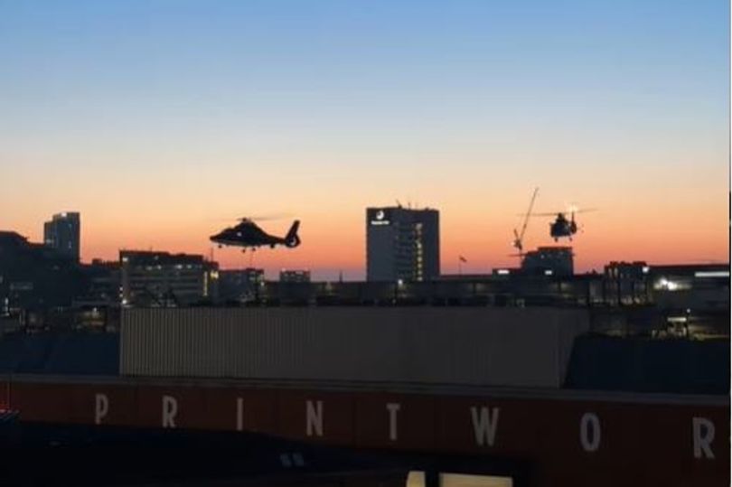 Video shows military 'SAS-style' helicopters over Manchester