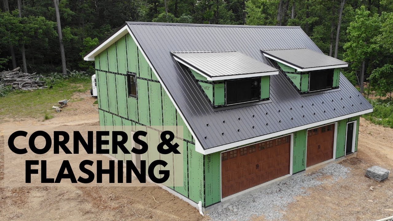 Begin exterior home work with flashing and furring strip installation