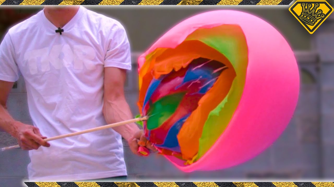 Popping a balloon inside a balloon inside another balloon