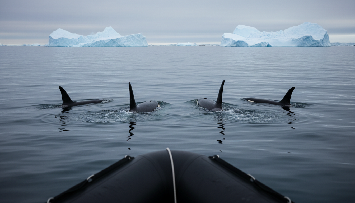 Pod of killer whales swarmed a small boat in Antarctica. Then, they ...