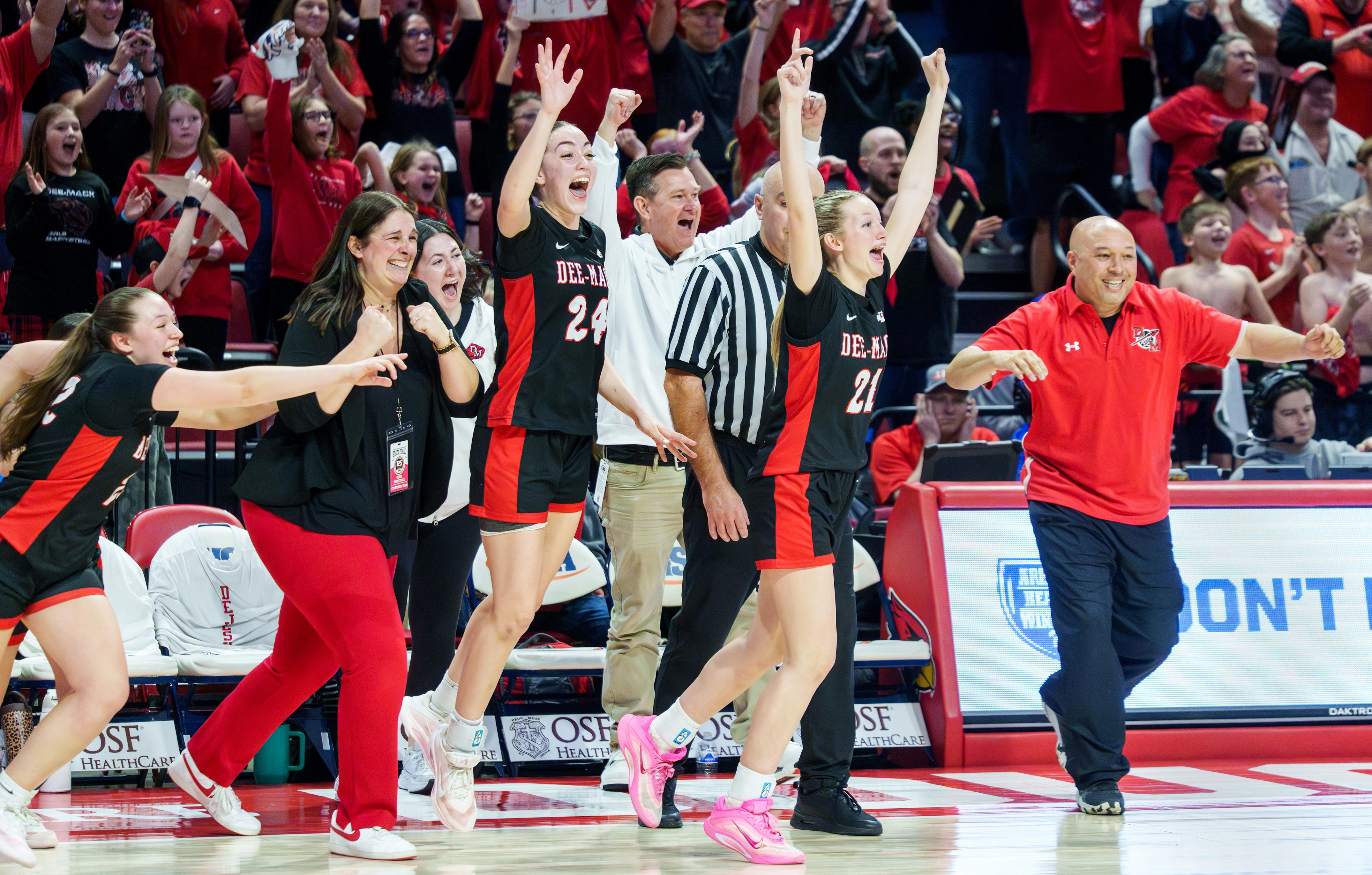 Dee-Mack cruises to victory in the IHSA girls basketball state tournament