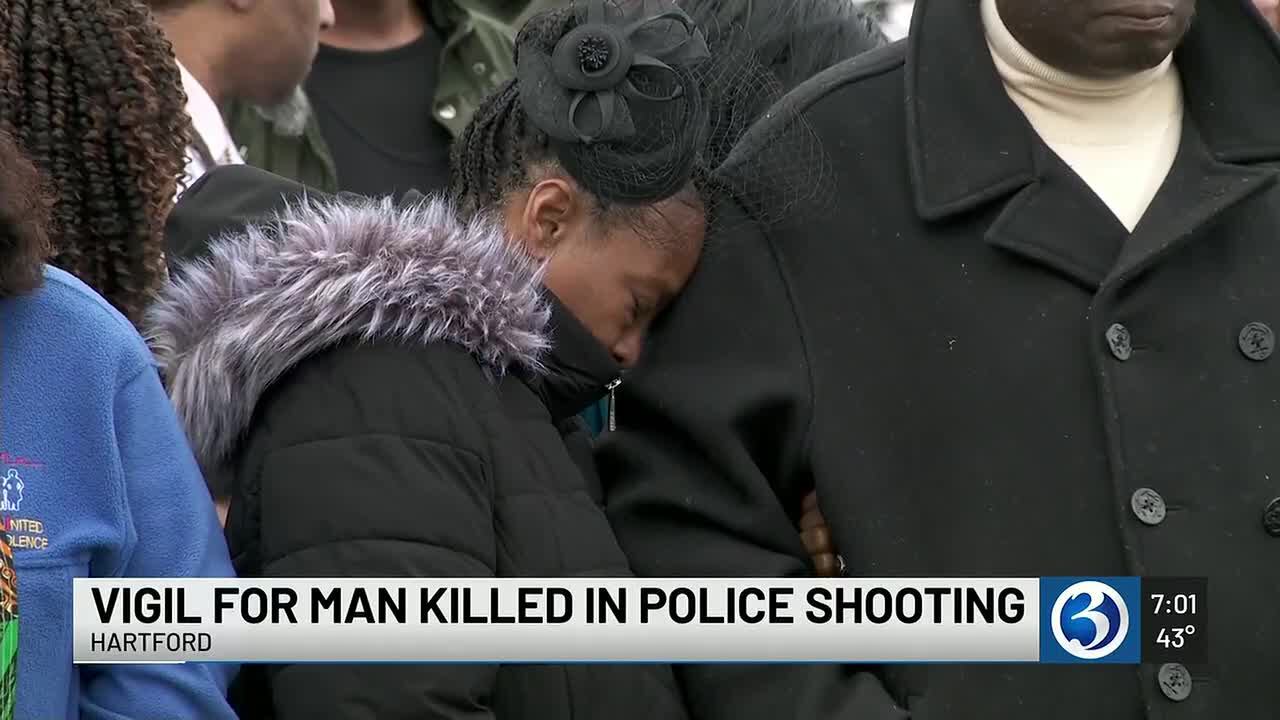 Hartford community holds vigil for Steven Jones, shot by officer last week