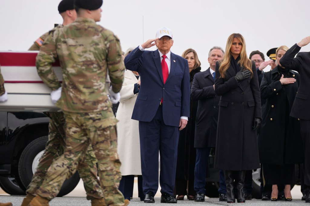 Trump honors six soldiers killed in Kuwait drone strike