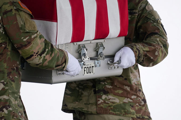 Trump receives remains of six Americans killed in Iran war