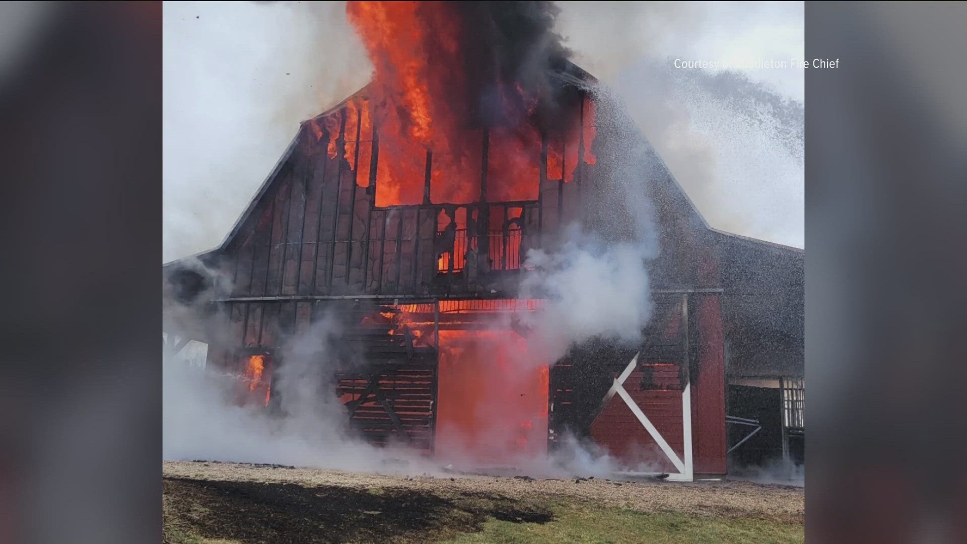 Fire destroys large barn north of Star, no injuries reported
