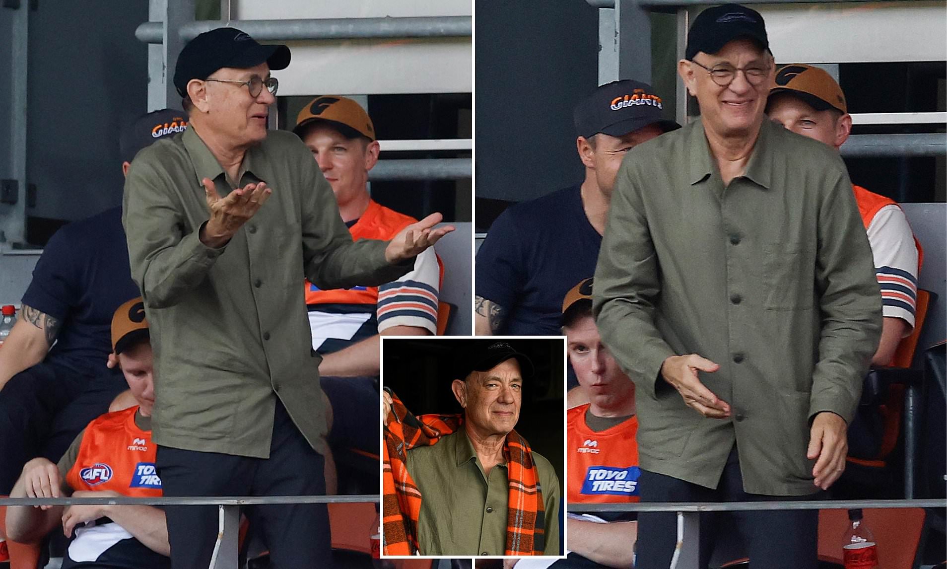 Tom Hanks stuns fans with iconic Australian gesture as the steals the ...