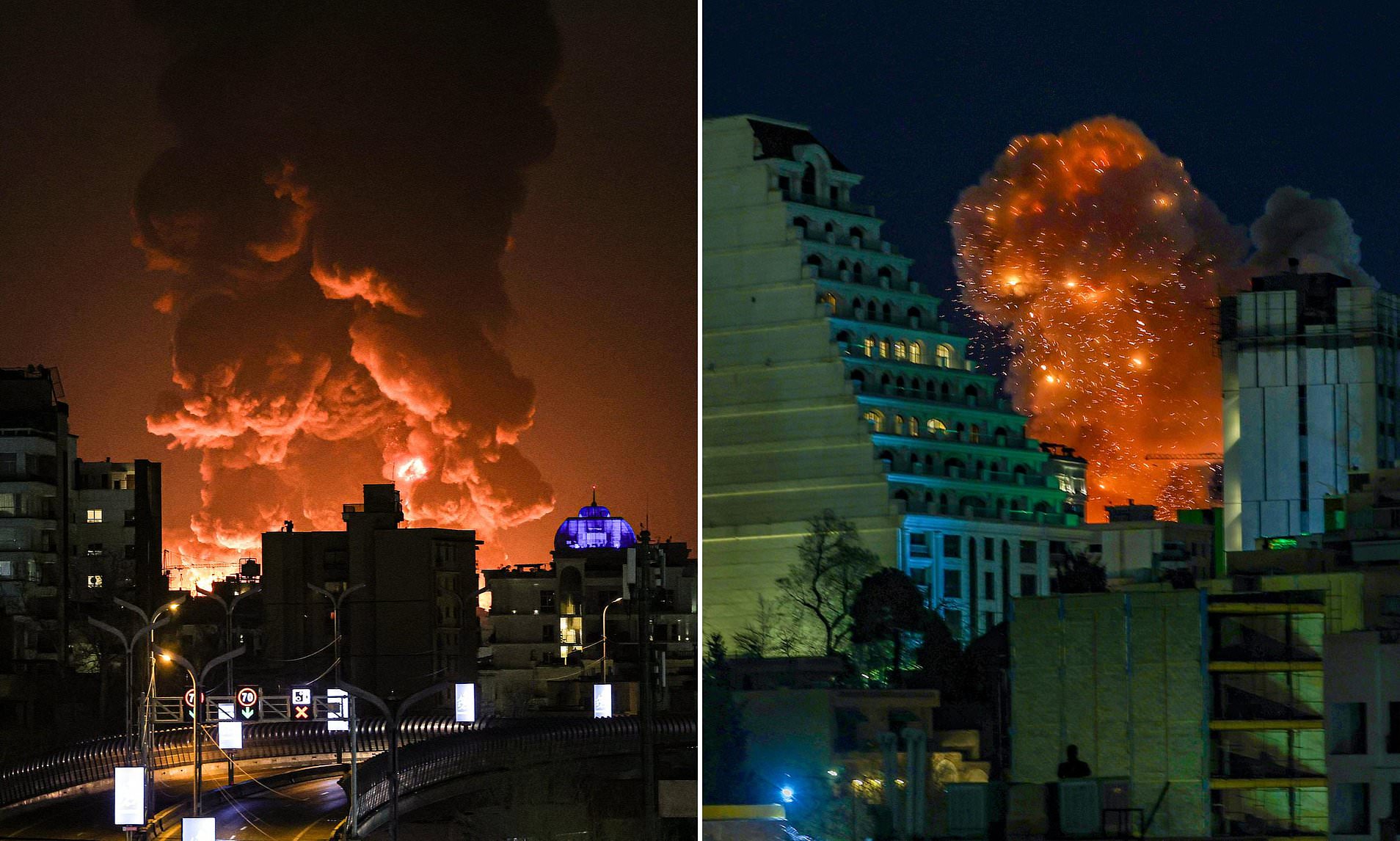 Flames engulf Iran after devastating US and Israeli strikes against ...