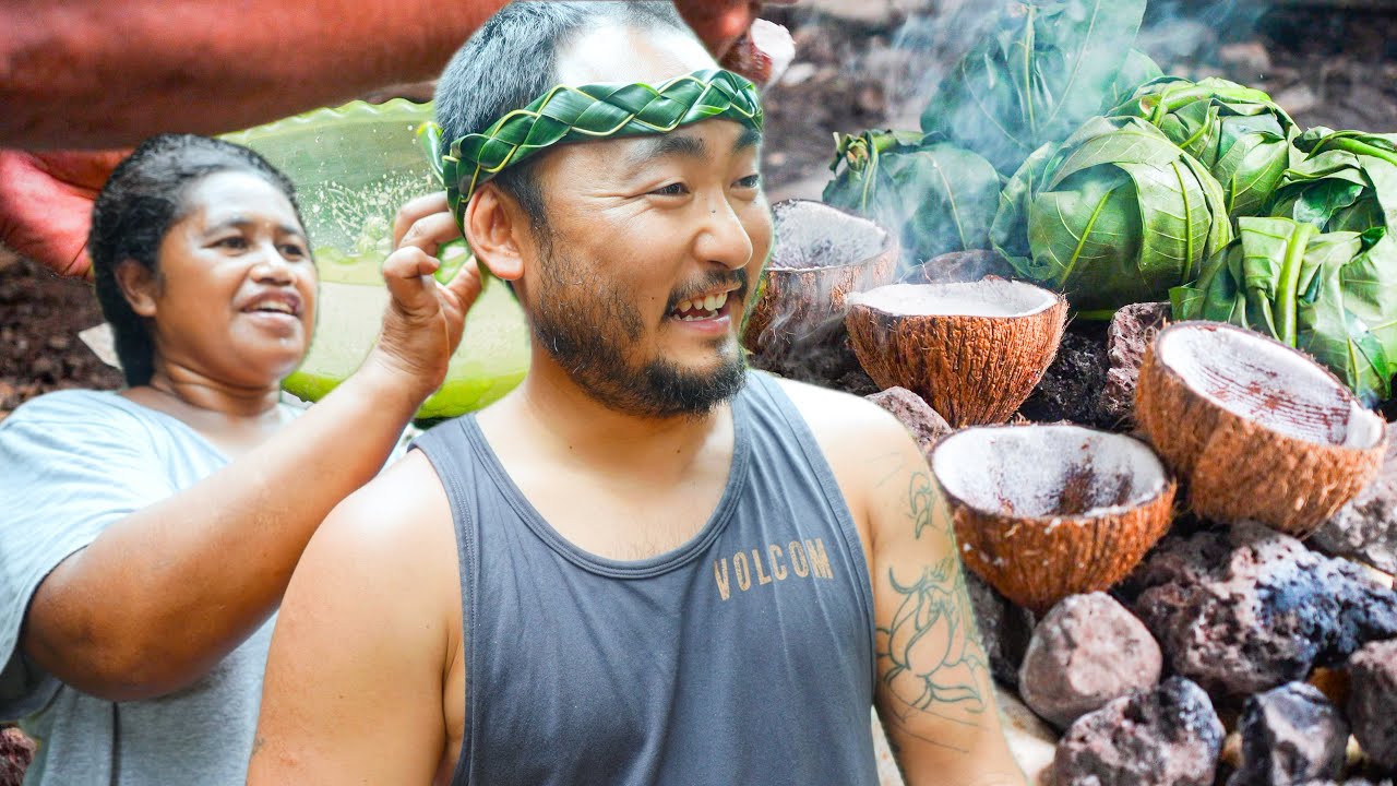 I cooked a traditional Samoan feast! 🍽️
