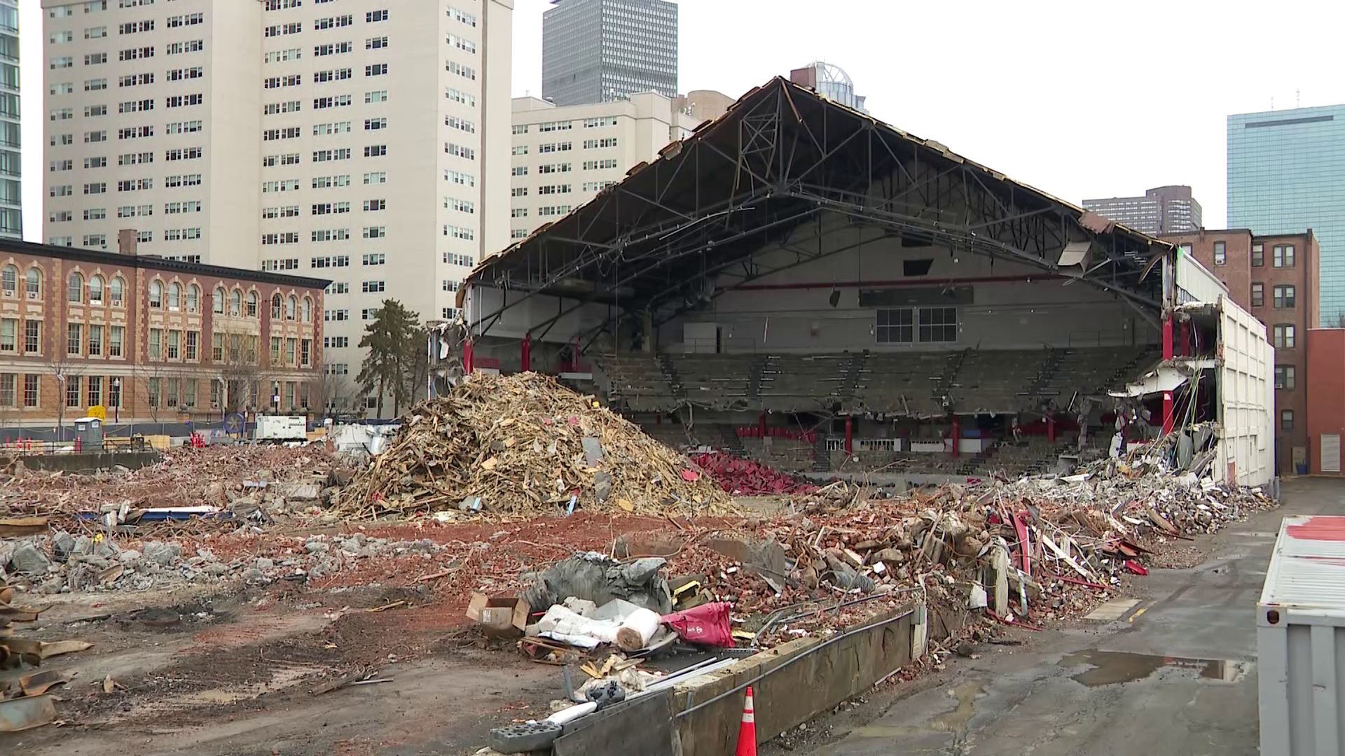 Demolition begins on historic Boston arena