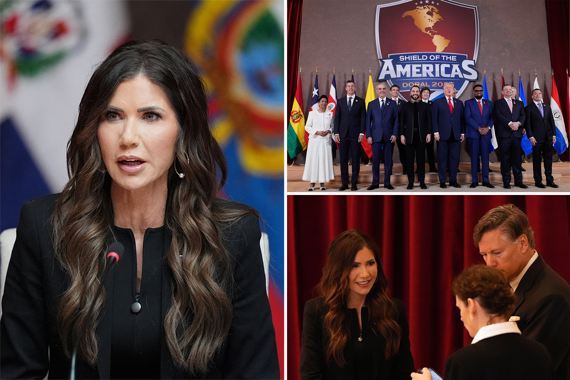 Kristi Noem debuts in newly created 'Shield of the Americas' gig