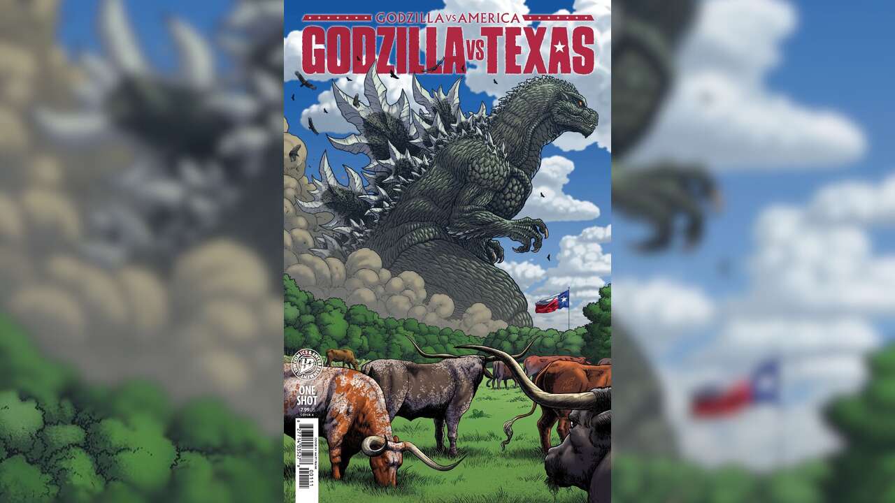 Godzilla is about to (fictionally) destroy Texas in an upcoming comic