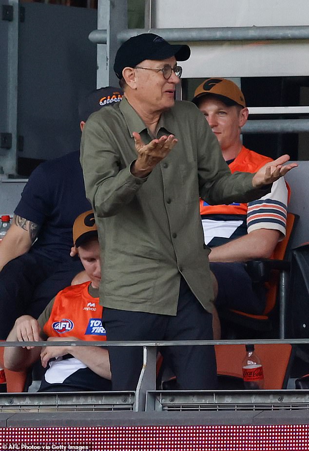 Tom Hanks stuns fans with iconic Australian gesture as the steals the ...