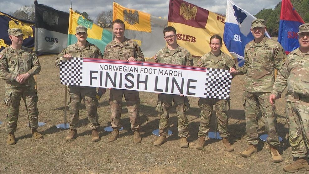 Norwegian foot march tests endurance with 30-pound loads over nearly 19 ...