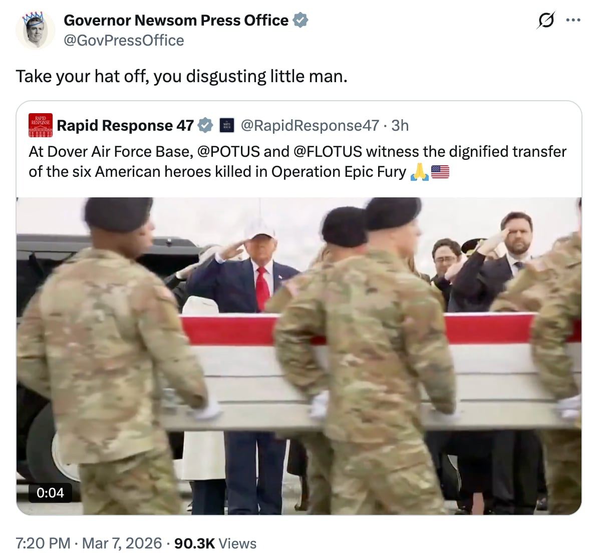 Trump finds jaw-dropping way to disrespect his own war dead