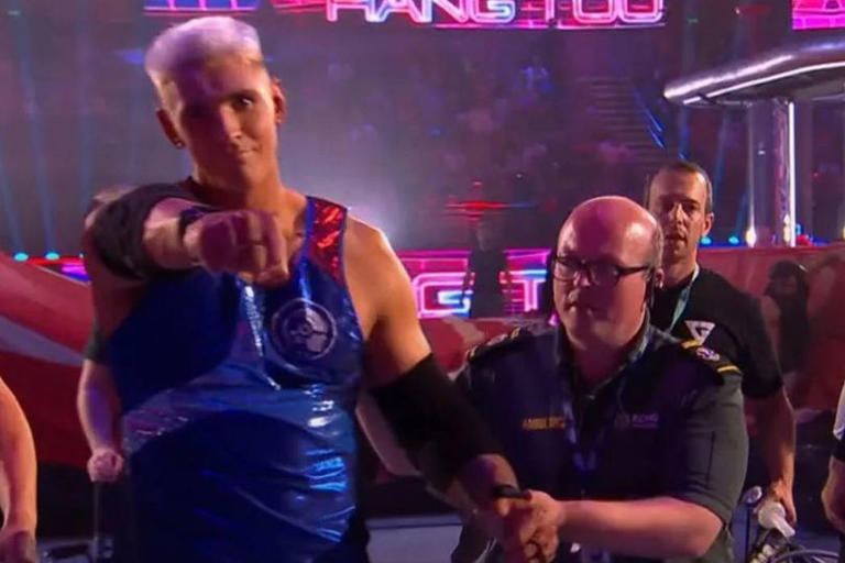 BBC Gladiators star Bionic sparks concern as medics rush in after injury