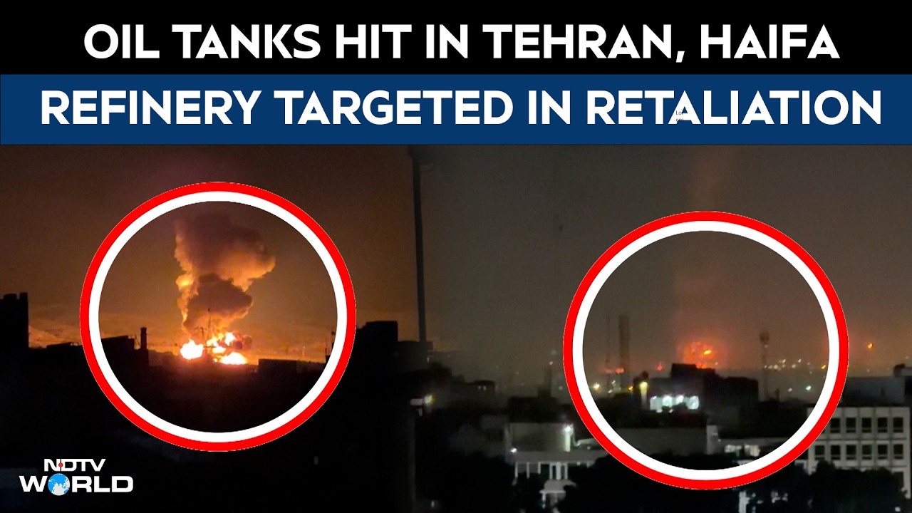 Oil tanks hit in Tehran, Haifa refinery targeted in retaliation