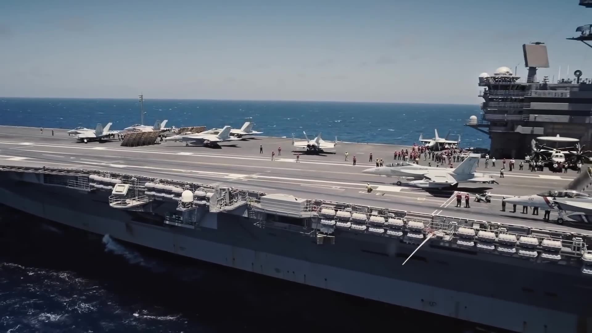 Surface-to-air missiles target carrier-based aircraft