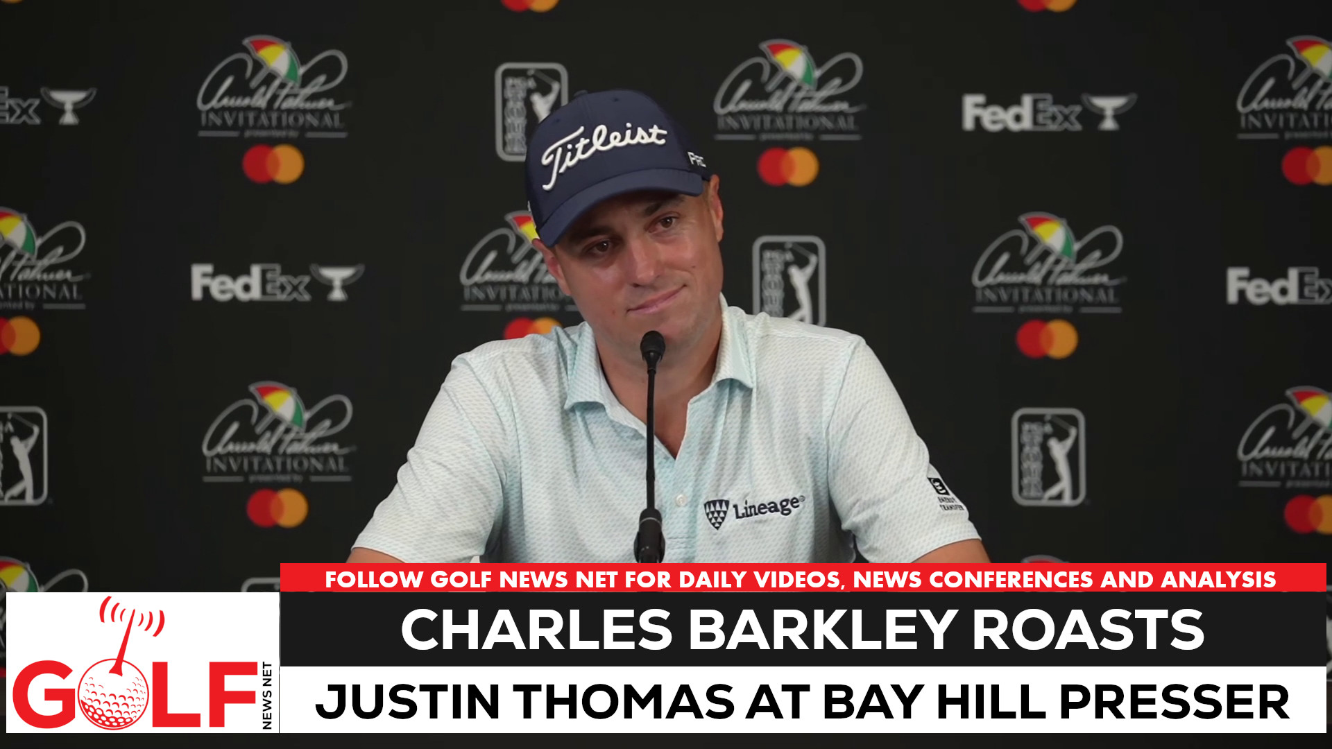 Justin Thomas trolled by Charles Barkley in news conference