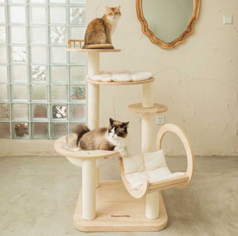 This $150 transformable cat tree fits perfectly in small spaces with ...