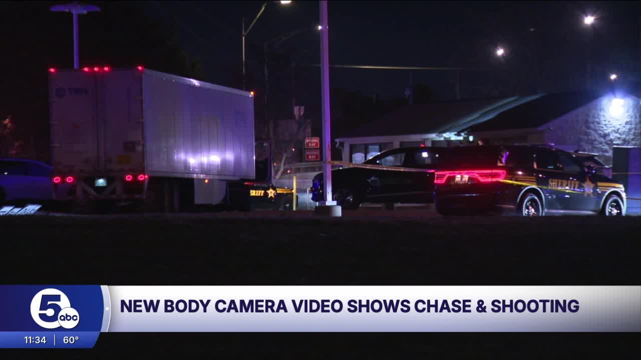 Akron PD releases chaotic body cam footage from semi chase that ended ...