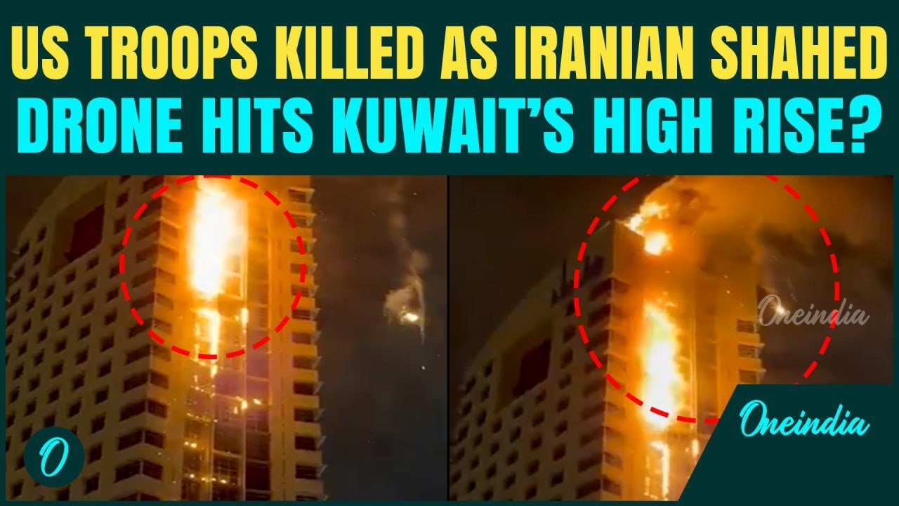 Iranian drones pound Kuwait? Chilling video shows Kuwait high rise in ...