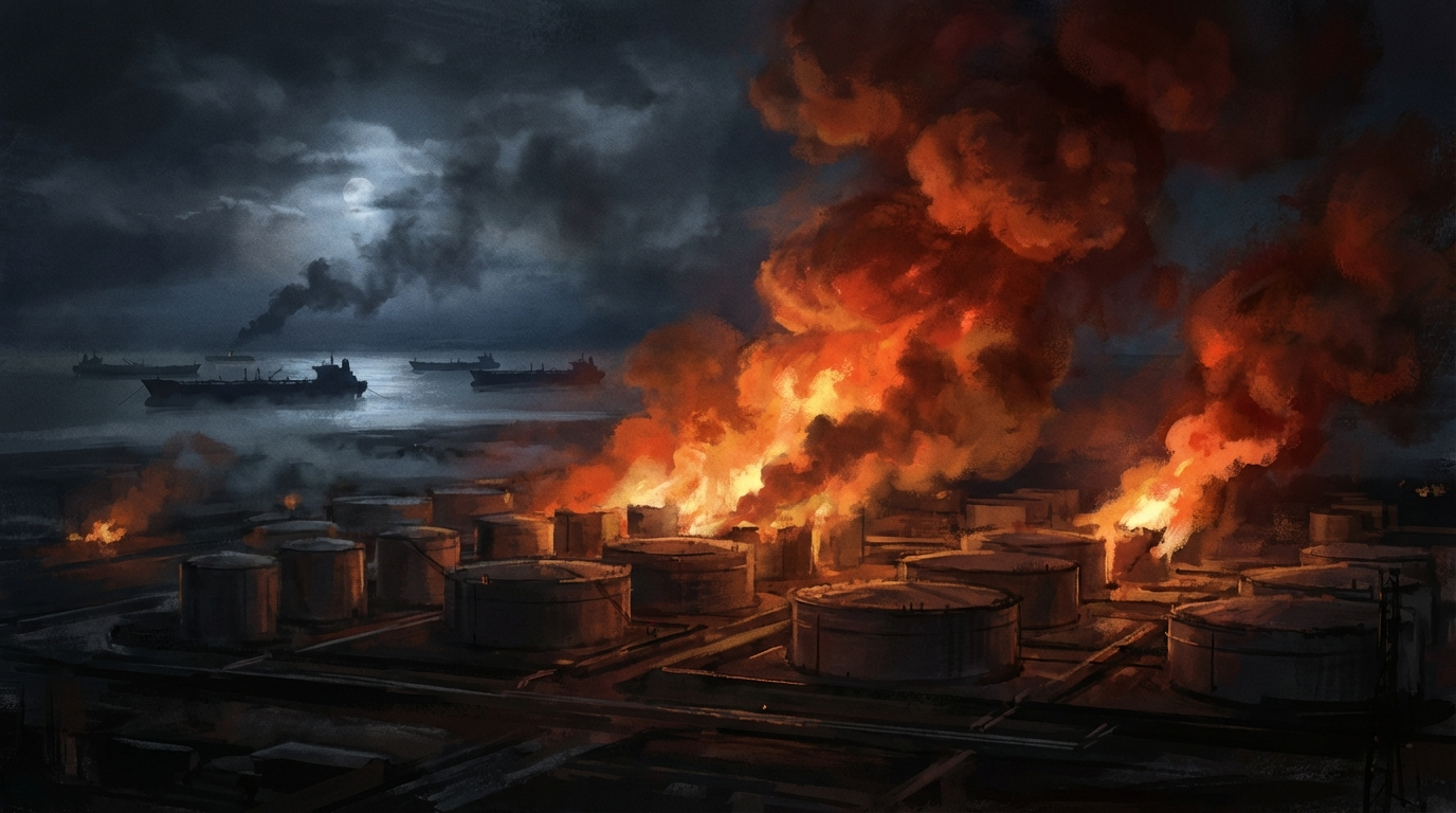 Tehran oil depot erupts in flames as war enters dangerous new phase ...