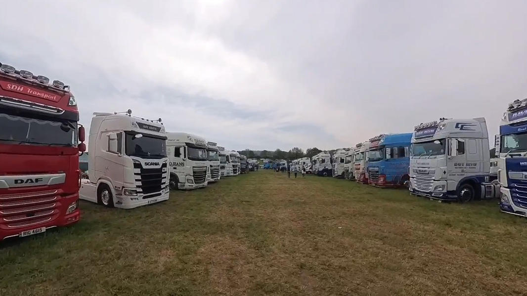 I explored Devon Truck Show and met drivers