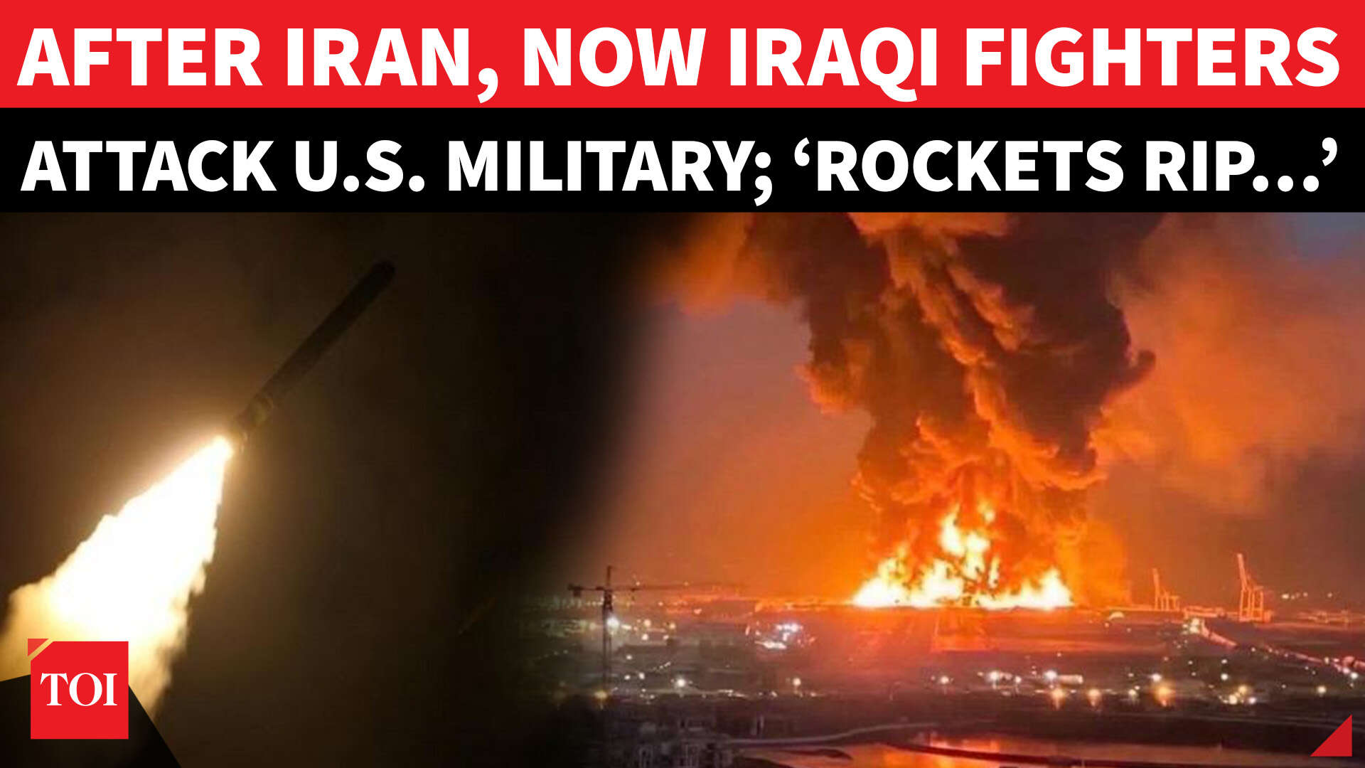 Iraqi fighters claim attack on US military base after Iranian blitz ...