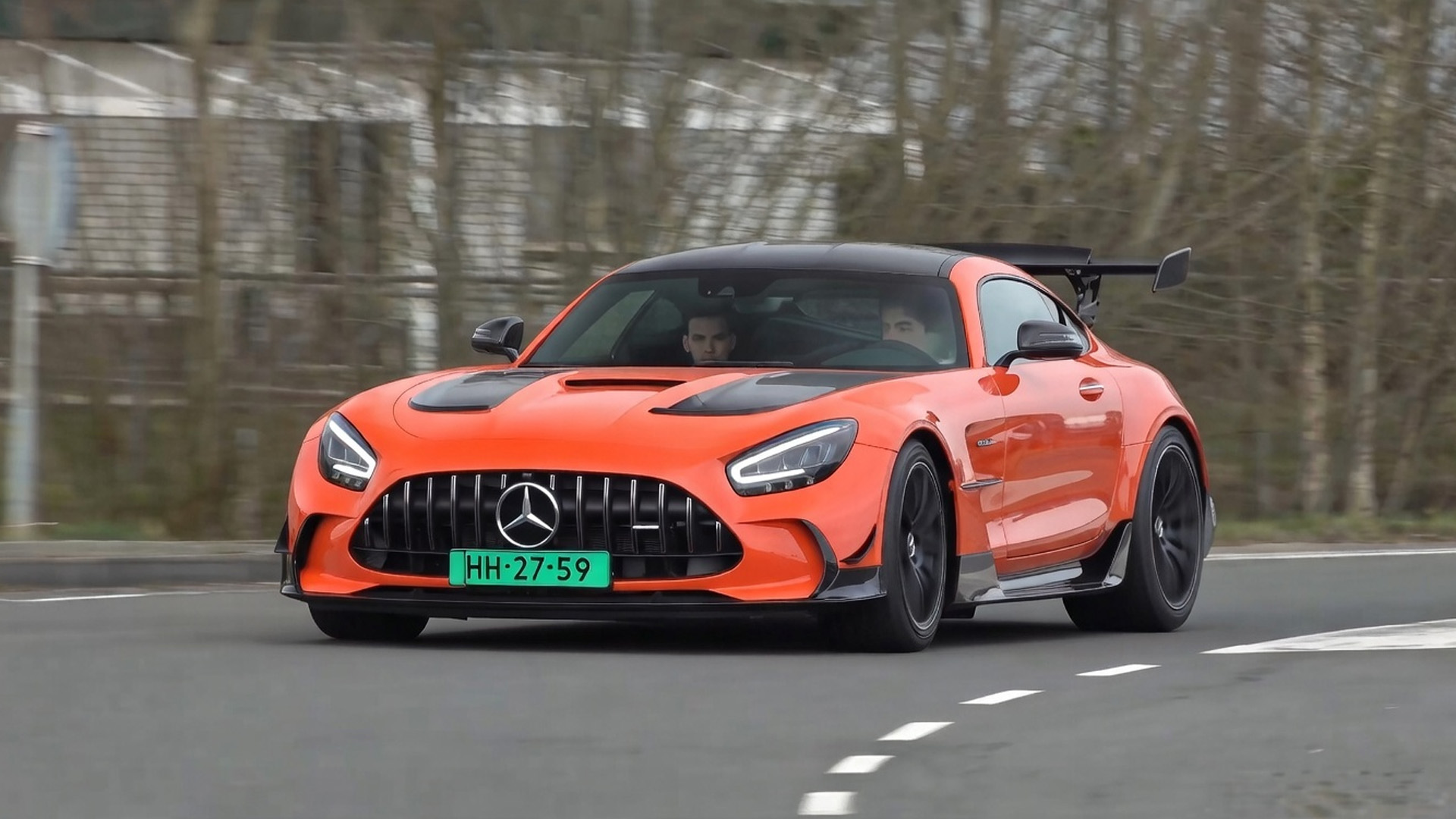 Mercedes AMG GT spotted driving aggressively on public road
