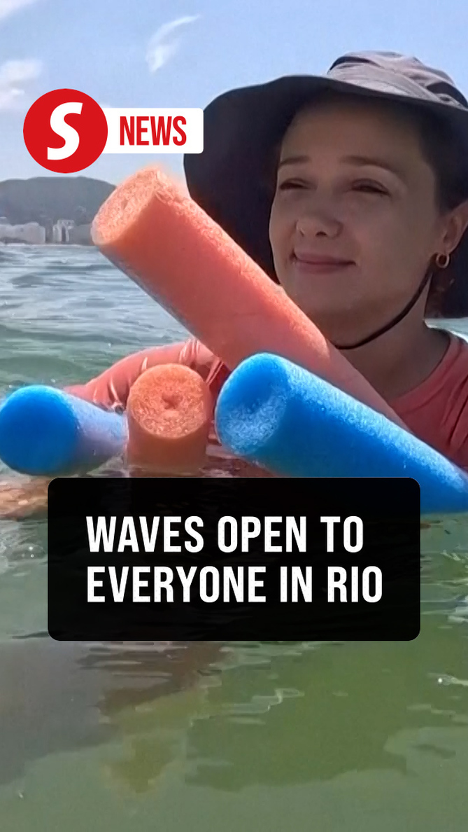 Rio beach project gets people with disabilities into the waves
