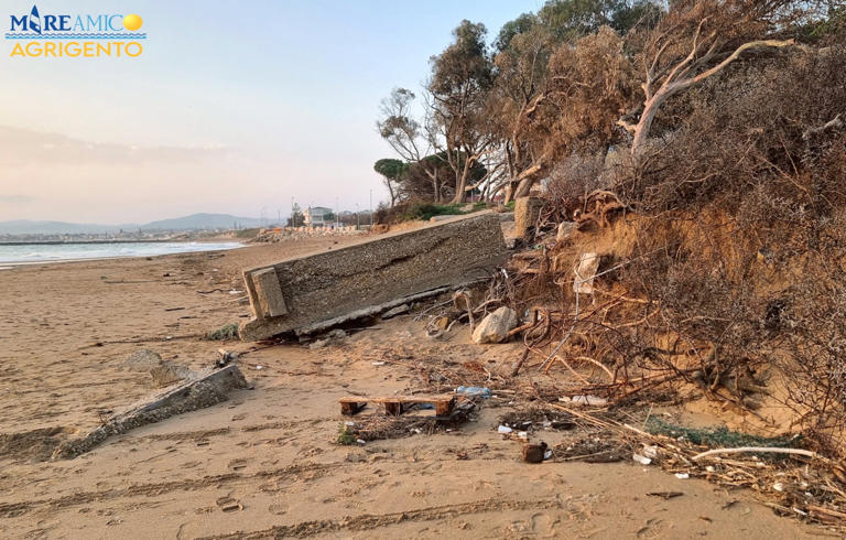 Mareamico, sulla spiaggia di Agrigento l'erosione avanza