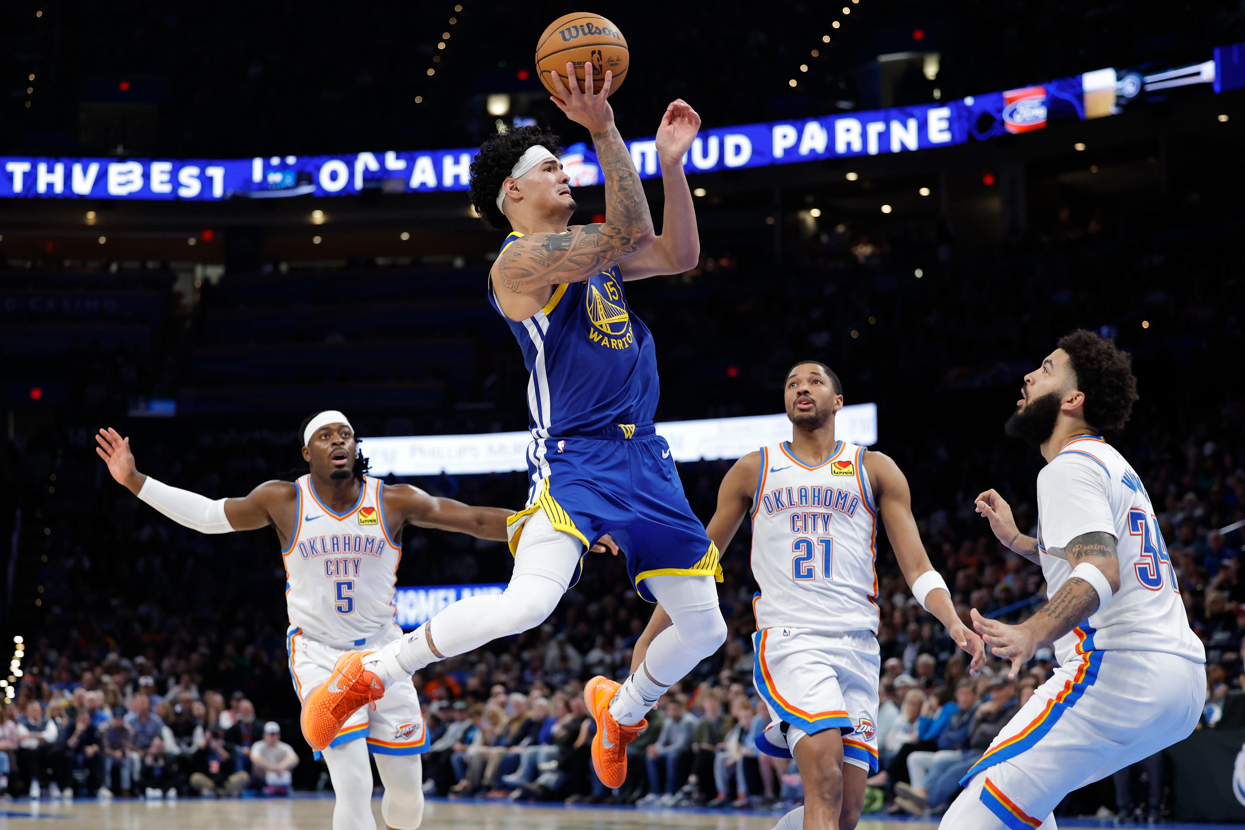 Warriors' comeback effort falls short in 104-97 loss to Thunder