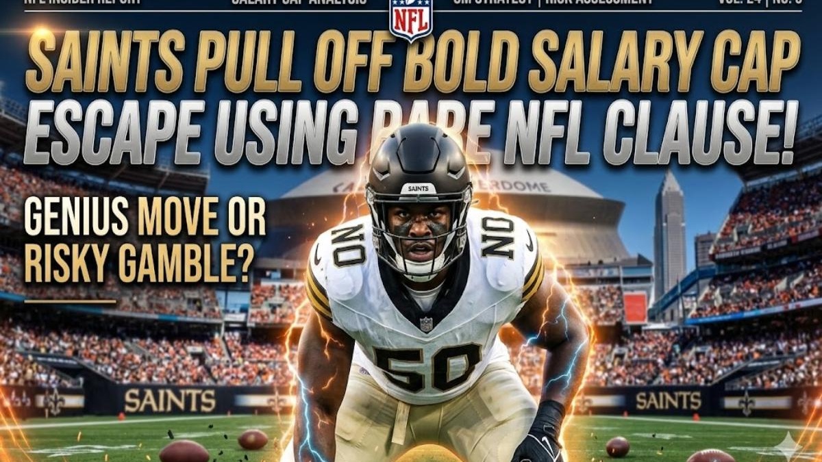Saints pull off bold salary cap escape using rare NFL clause genius ...