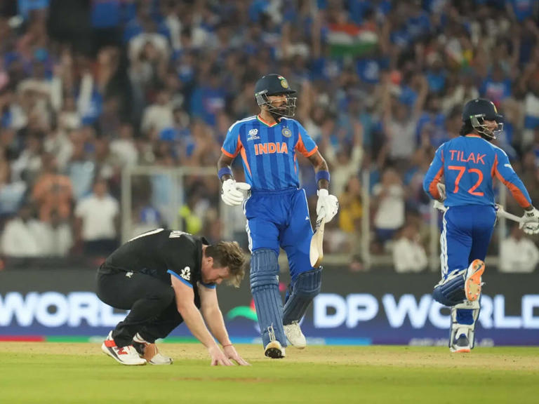 T20 World Cup final: India roar to 255 after fiery start, James Neesham ...