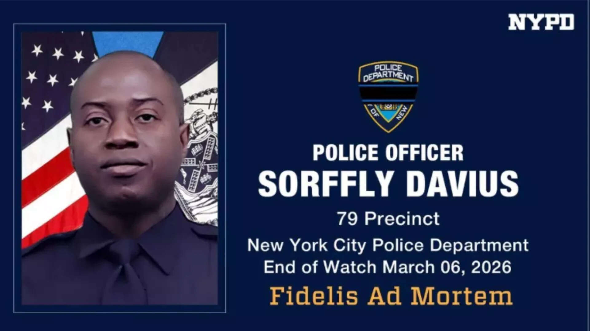 Who was Sorffly Davius? NYPD officer and US Army major who died in ...