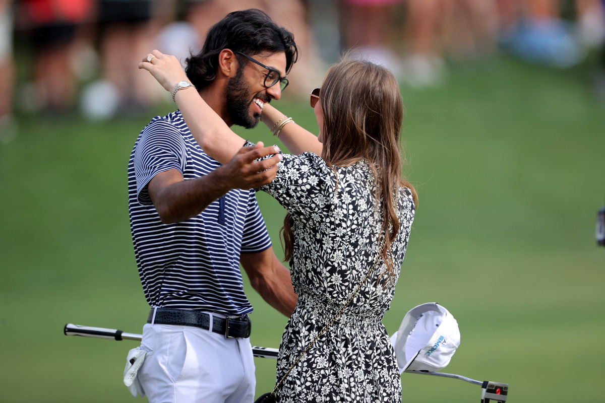 Akshay Bhatia and fiancée Presleigh Schultz took a big step in December
