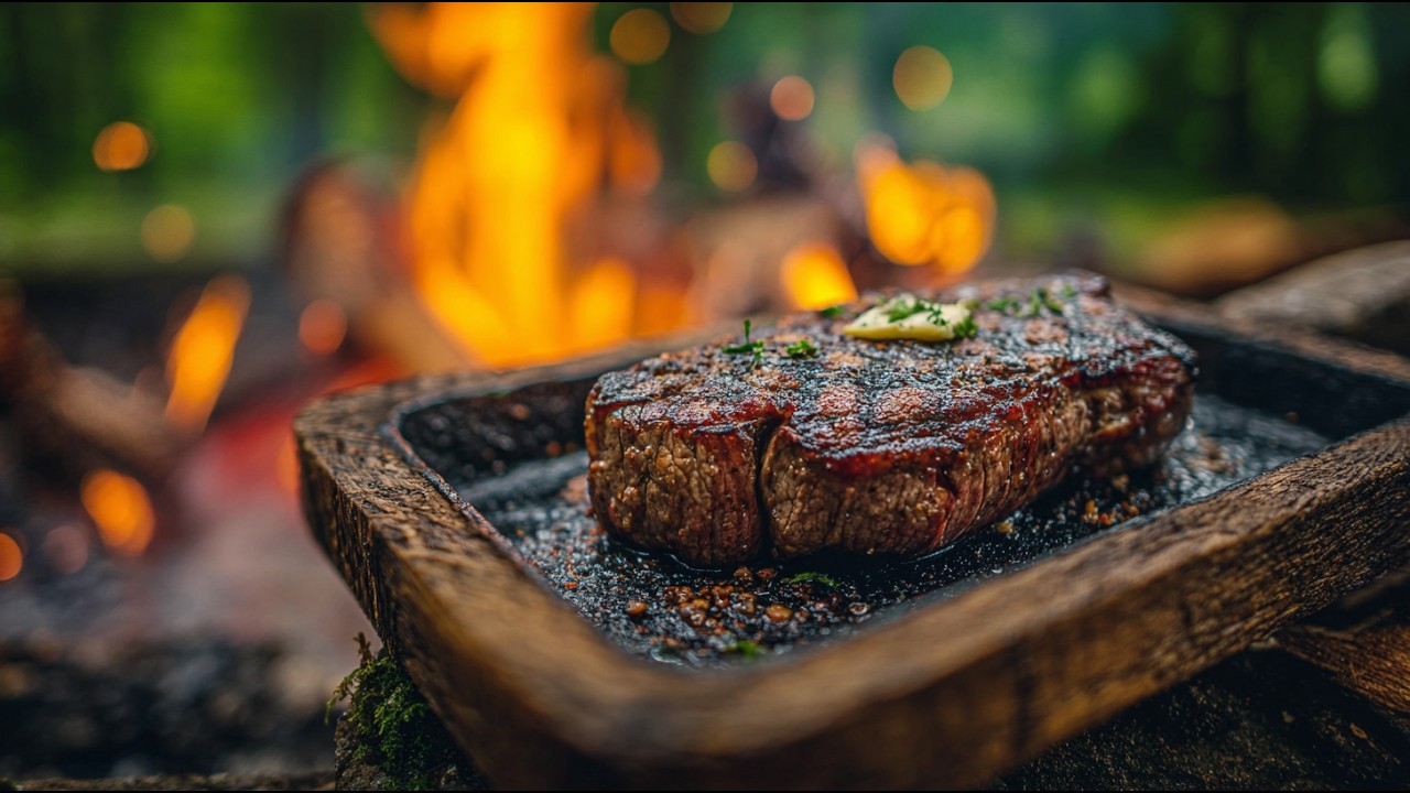 Here’s how I seared a steak outdoors
