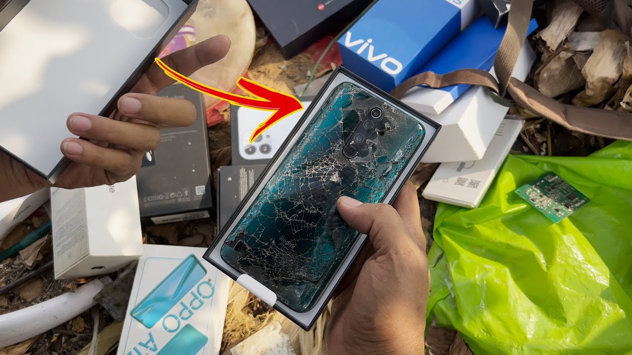 Looking for phones in the trash || restoration broken Xiaomi Redmi Note ...