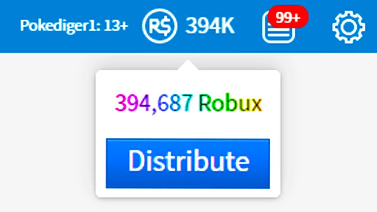 The only real way to give out Robux in Roblox