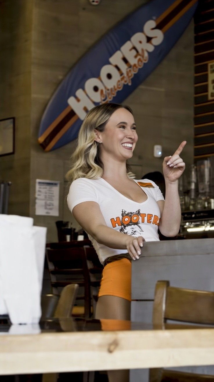 Hooters waitress subjected to another playful prank