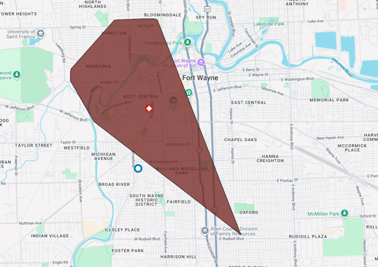 Power outage hits downtown Fort Wayne