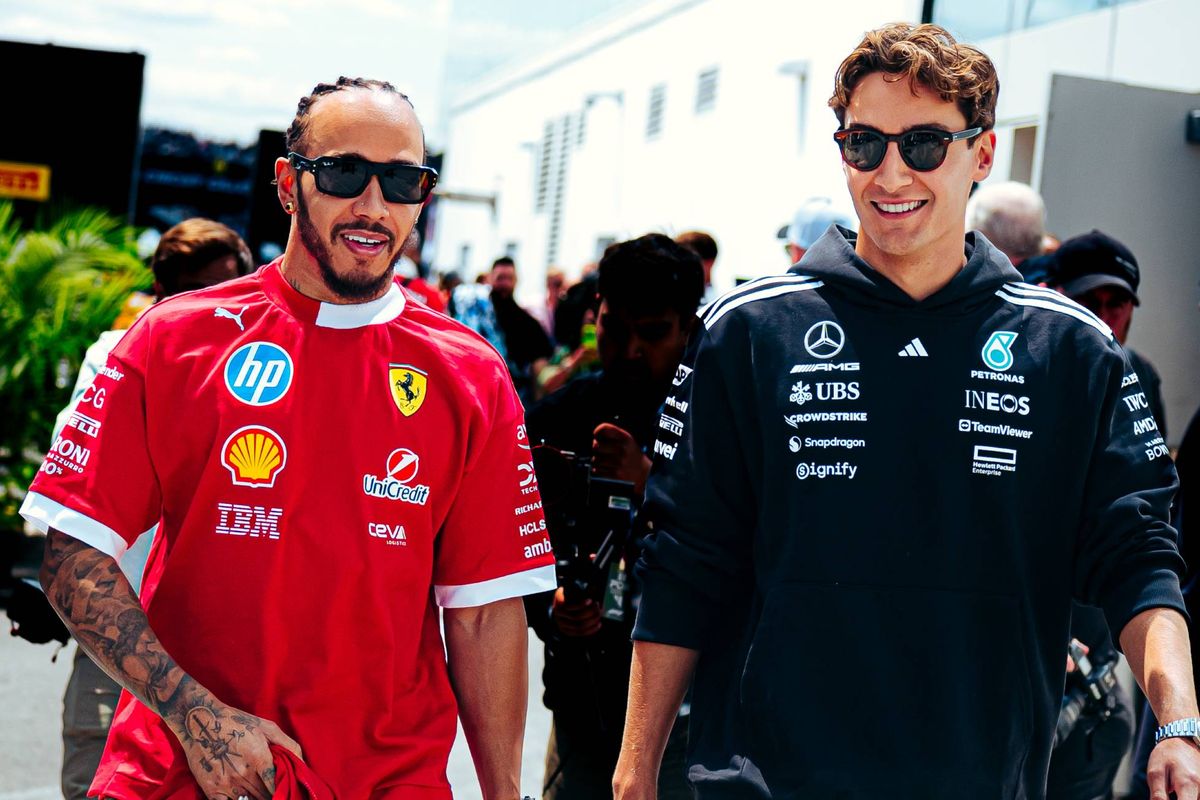 Russell zit niet te wachten op gezeur van Hamilton: 'Hij moet z'n kop ...