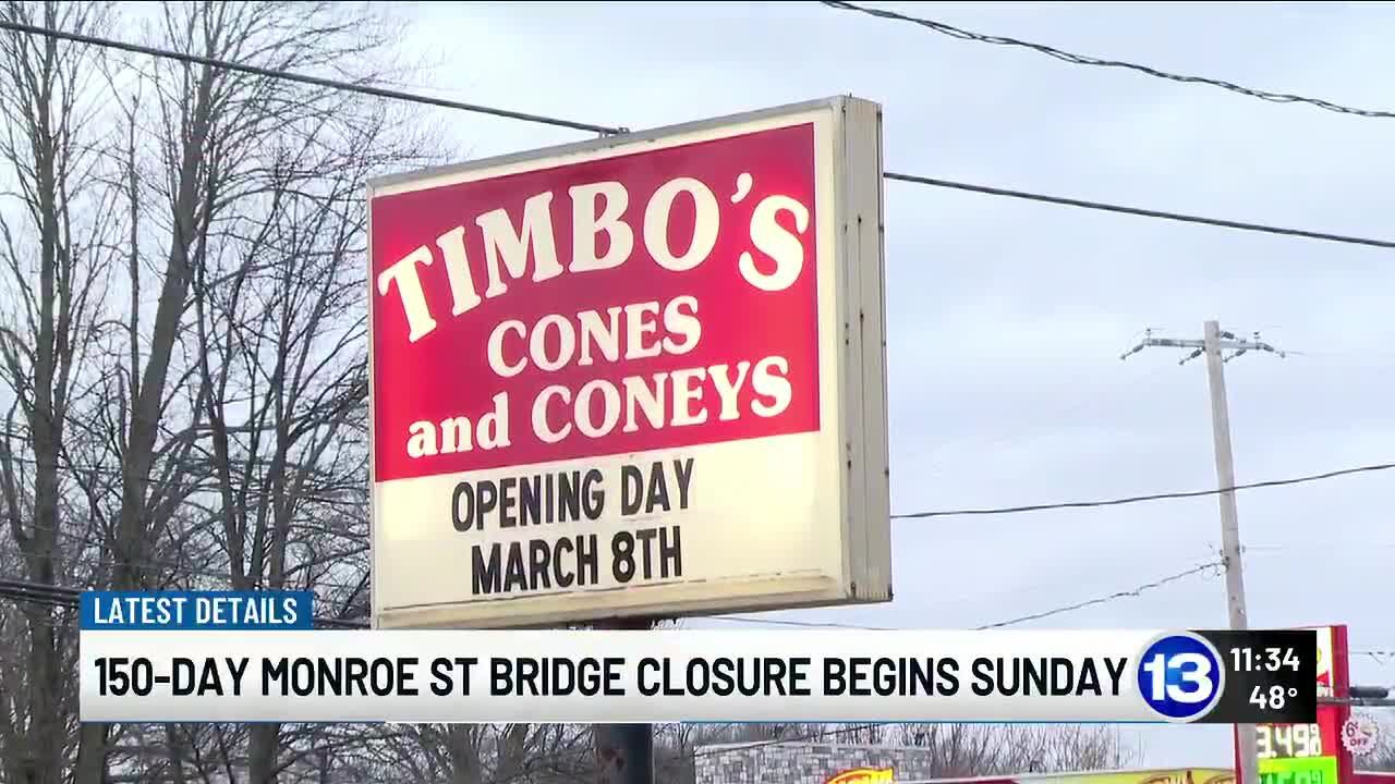 Timbos Cones and Coneys braces for Monroe Street Bridge closure