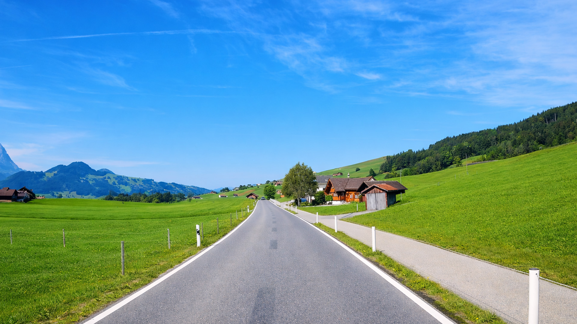 Appenzellerland Switzerland scenic countryside drive (4K)