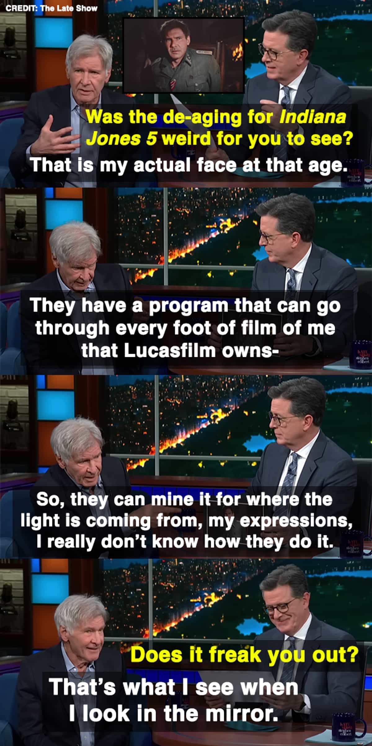 Harrison Ford's coolest interview moments